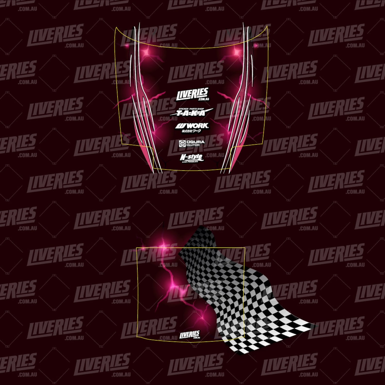 Dragon Plum Drift Livery Design - Car Wrap, Motorsport Livery, Drift ...