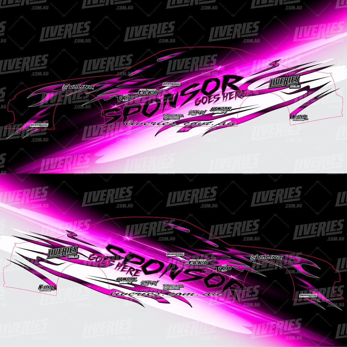 Zeus Pink Drift Livery Design - Car Wrap, Motorsport Livery, Drift ...