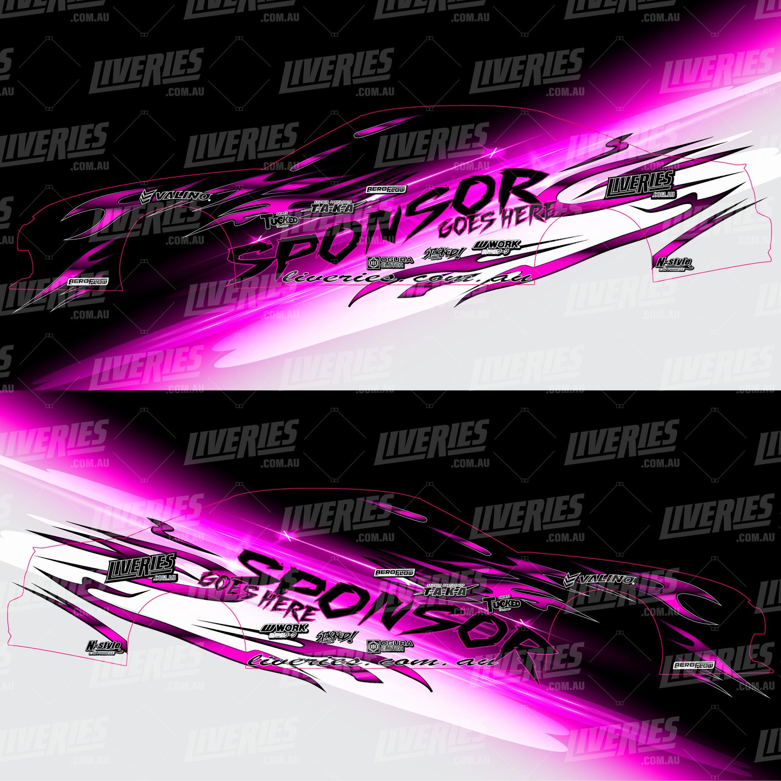 Zeus Pink Drift Livery Design - Digital File, Motorsport Livery, Drift ...