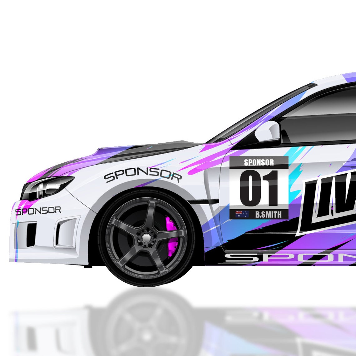 Enthusiast Liquid Rally Livery Design - Digital File, Motorsport Livery ...