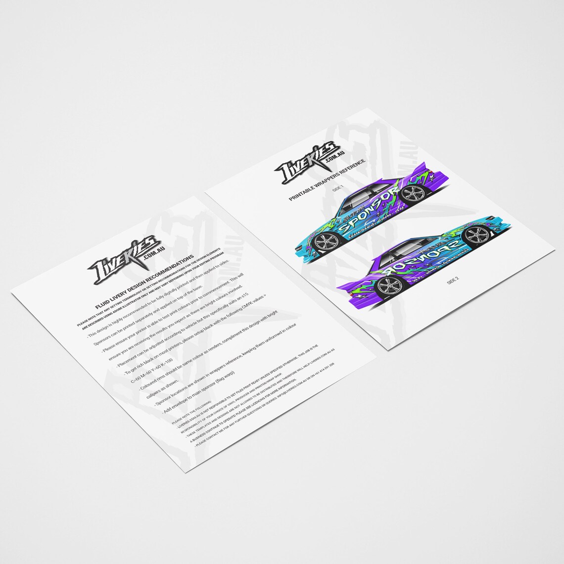 Beyond Stars Blurple Drift Livery Design - Digital File, Motorsport ...