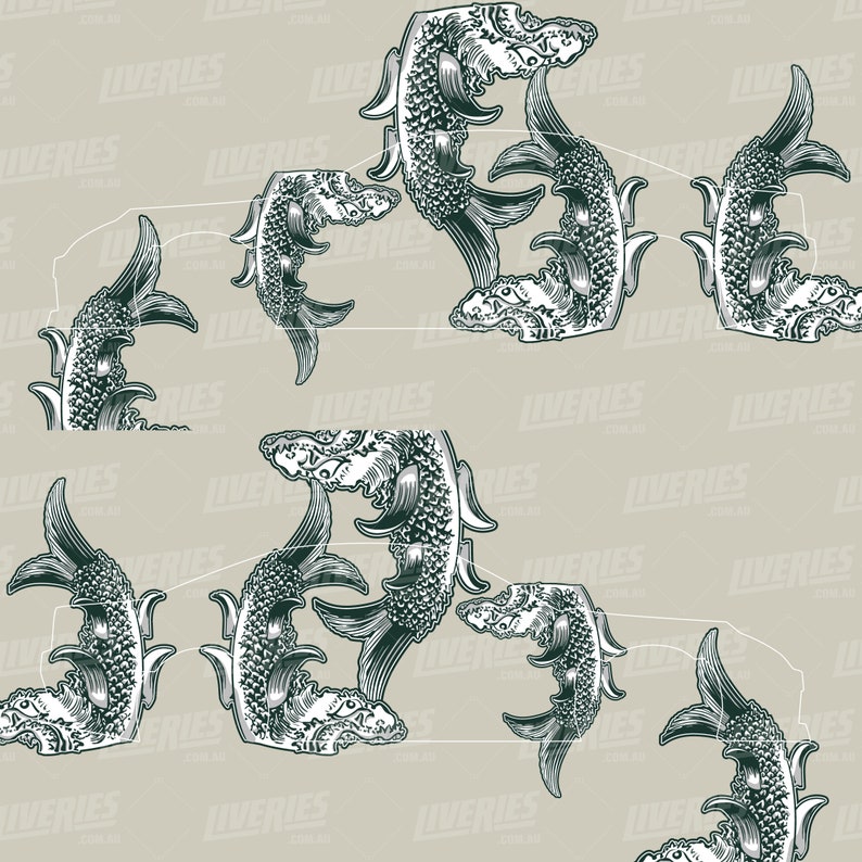 Koi Street Drift Livery Design - Digital File, Motorsport Livery, Drift ...