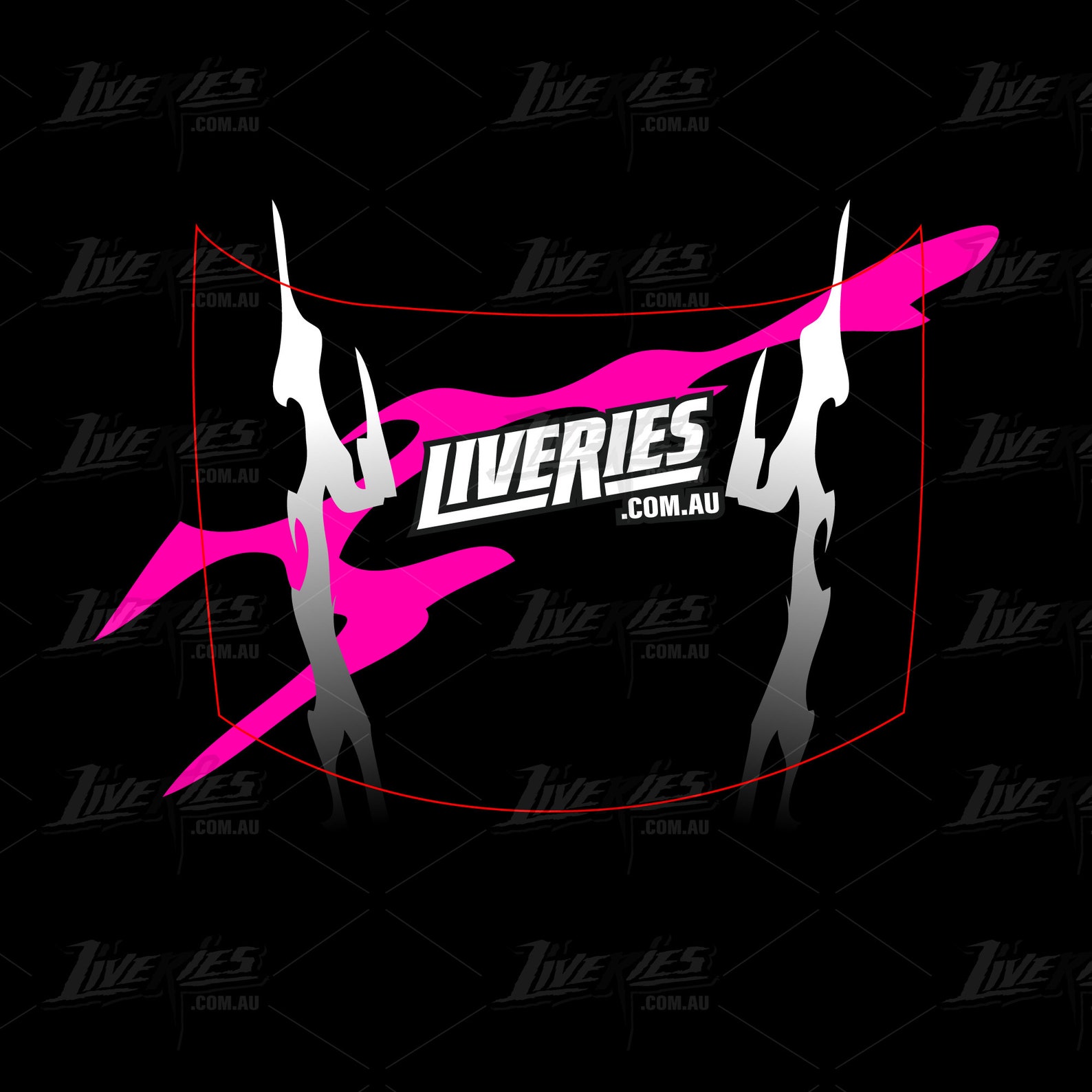 Swoosh Raspberry Rally Livery Design - Digital File, Motorsport Livery ...