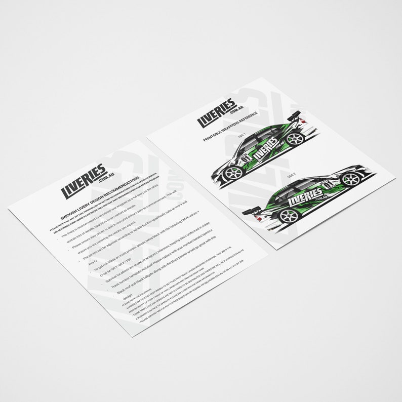 Swoosh Retro Rally Livery Design - Car Wrap, Motorsport Livery, Drift ...