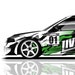 Swoosh Retro Rally Livery Design - Car Wrap, Motorsport Livery, Drift ...