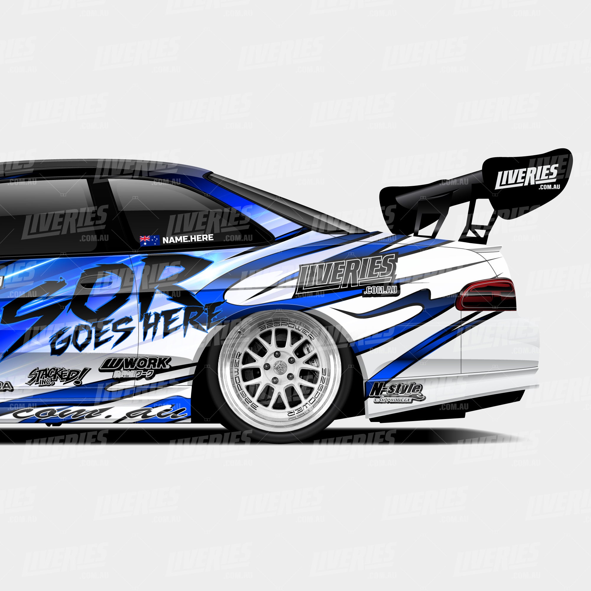Zeus Night Drift Livery Design - Digital File, Motorsport Livery, Drift ...
