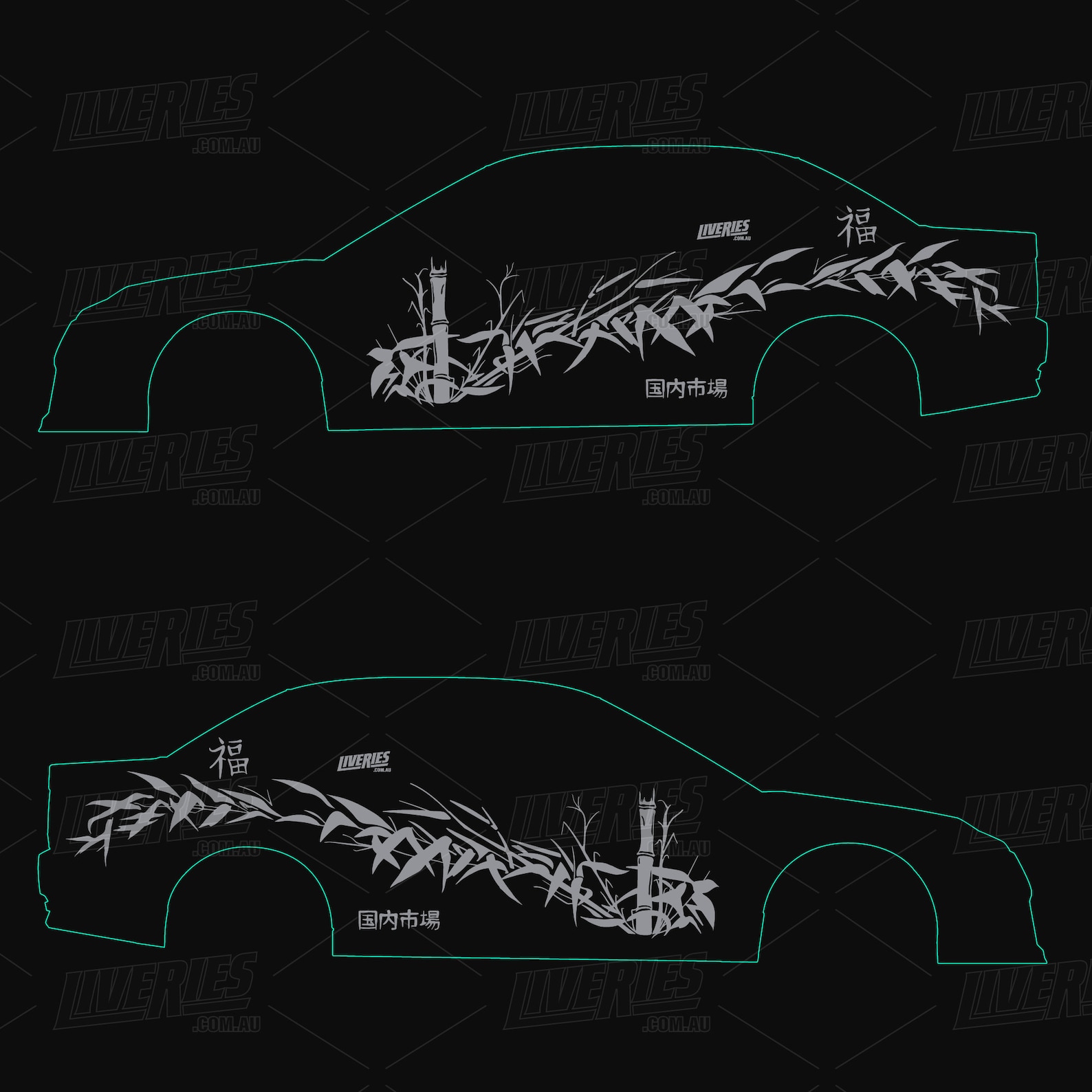 Bamboo Stealth Street Livery Design - Car Wrap, Motorsport Livery ...
