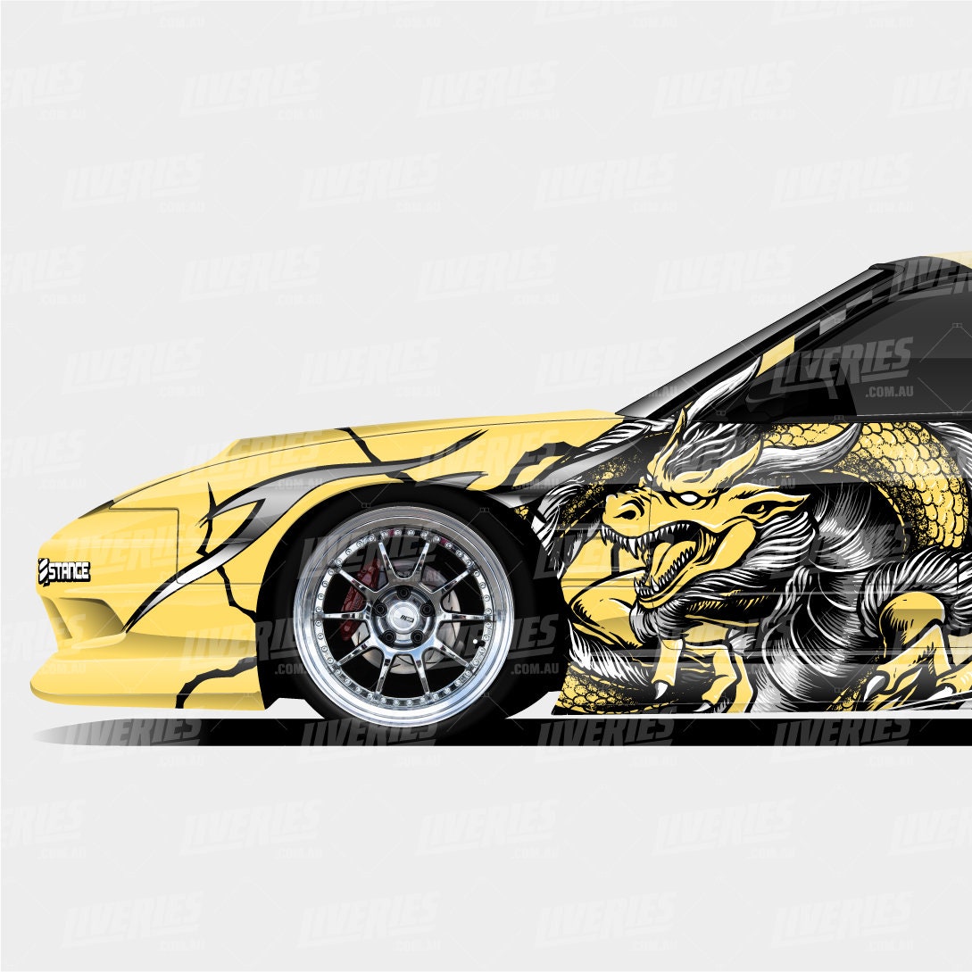 Dragon Pastel Metallic Drift Livery Design - Digital File, Motorsport ...