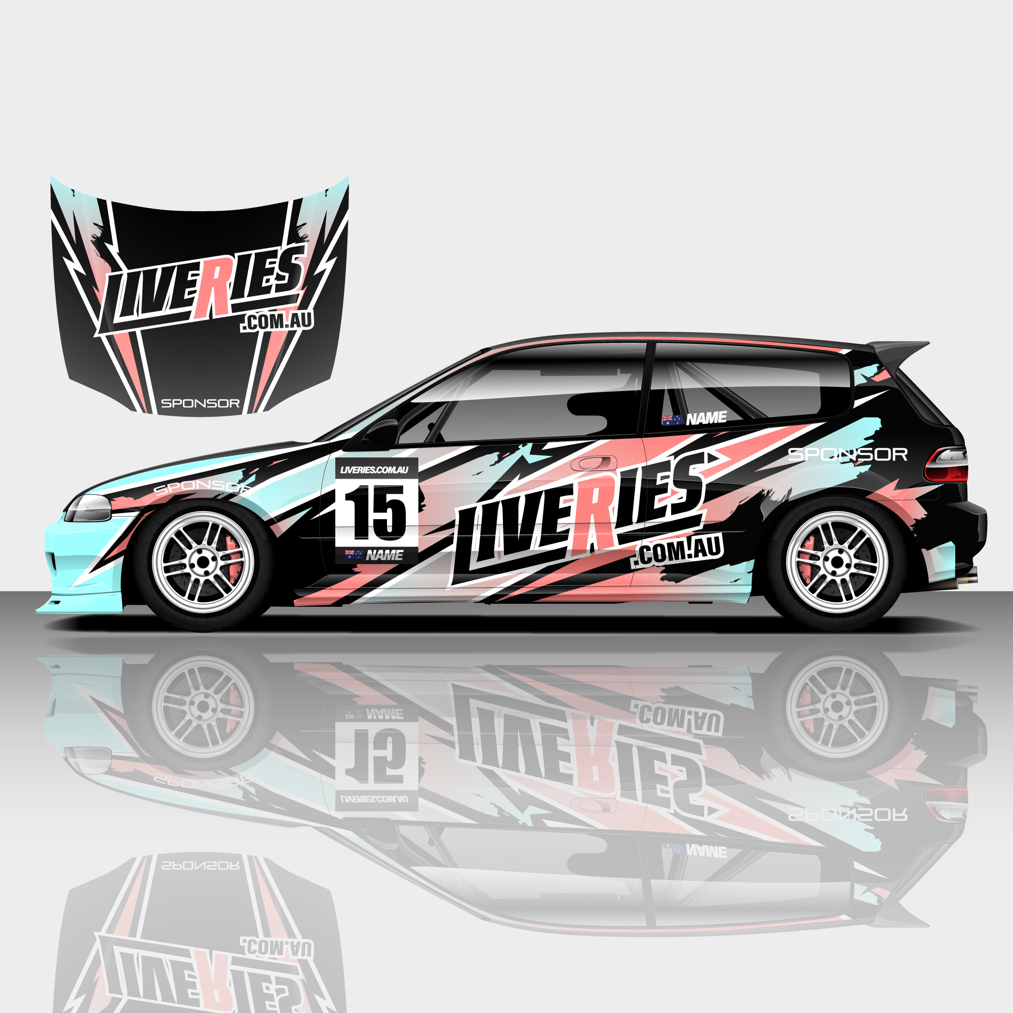 Cookie Circuit King Circuit Livery Design - Digital File, Motorsport ...