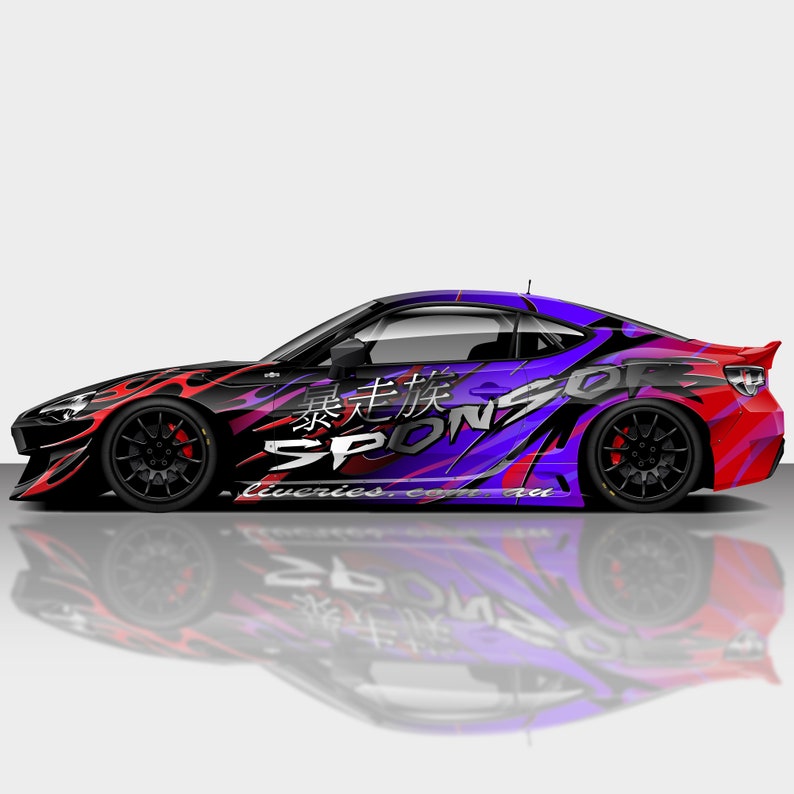 Hotboi Sunset Drift Livery Design - Car Wrap, Motorsport Livery, Drift ...