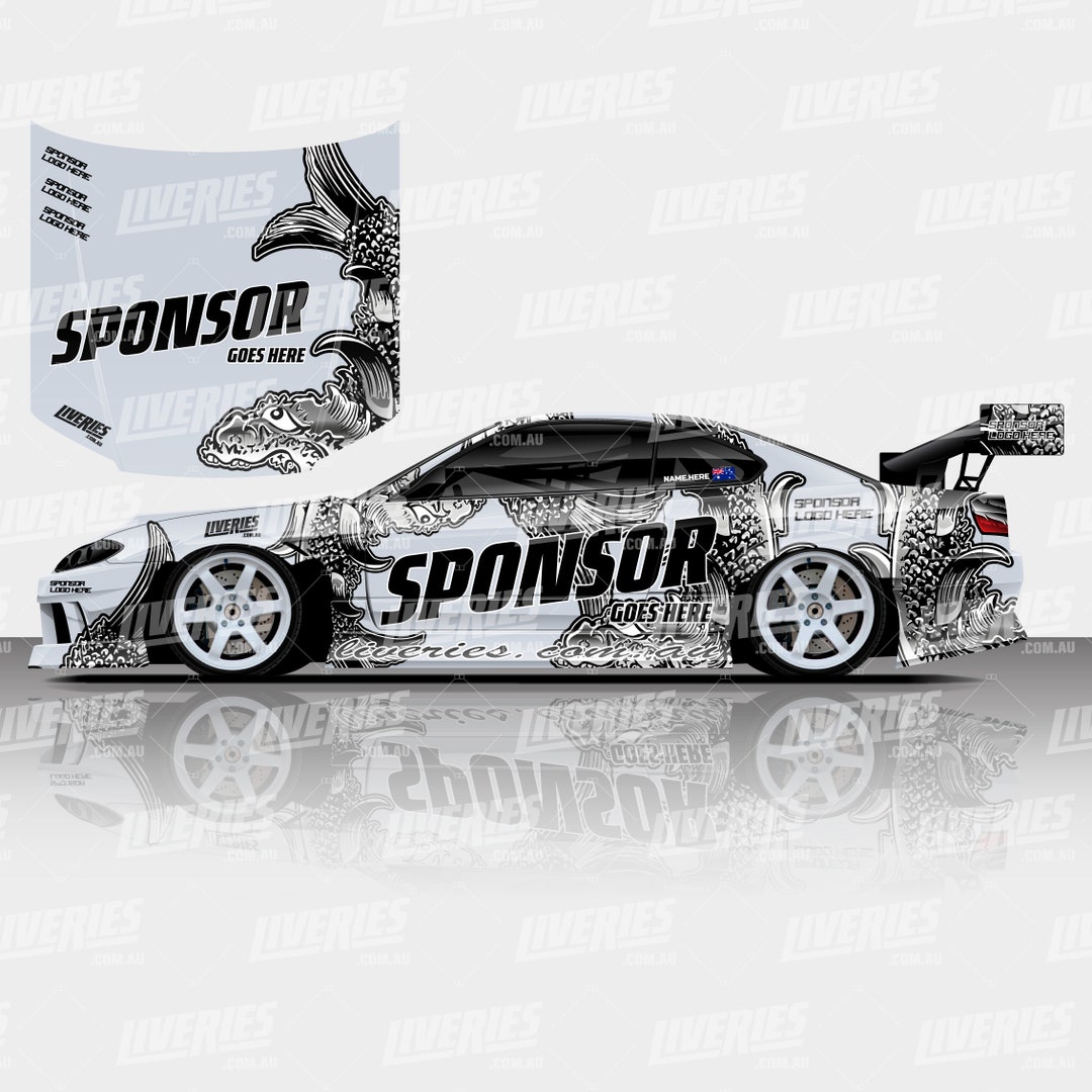 Koi Iced Out Drift Livery Design - Car Wrap, Motorsport Livery, Drift ...