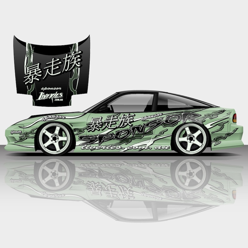 Tokyo Green Machine Drift Livery Design - Digital File, Motorsport ...