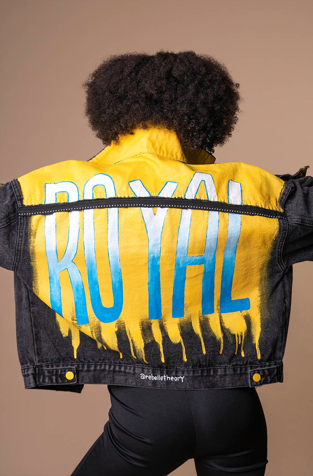 Denim Jacket With Royal Painted-queen Jacket-hand Painted Clothes for ...