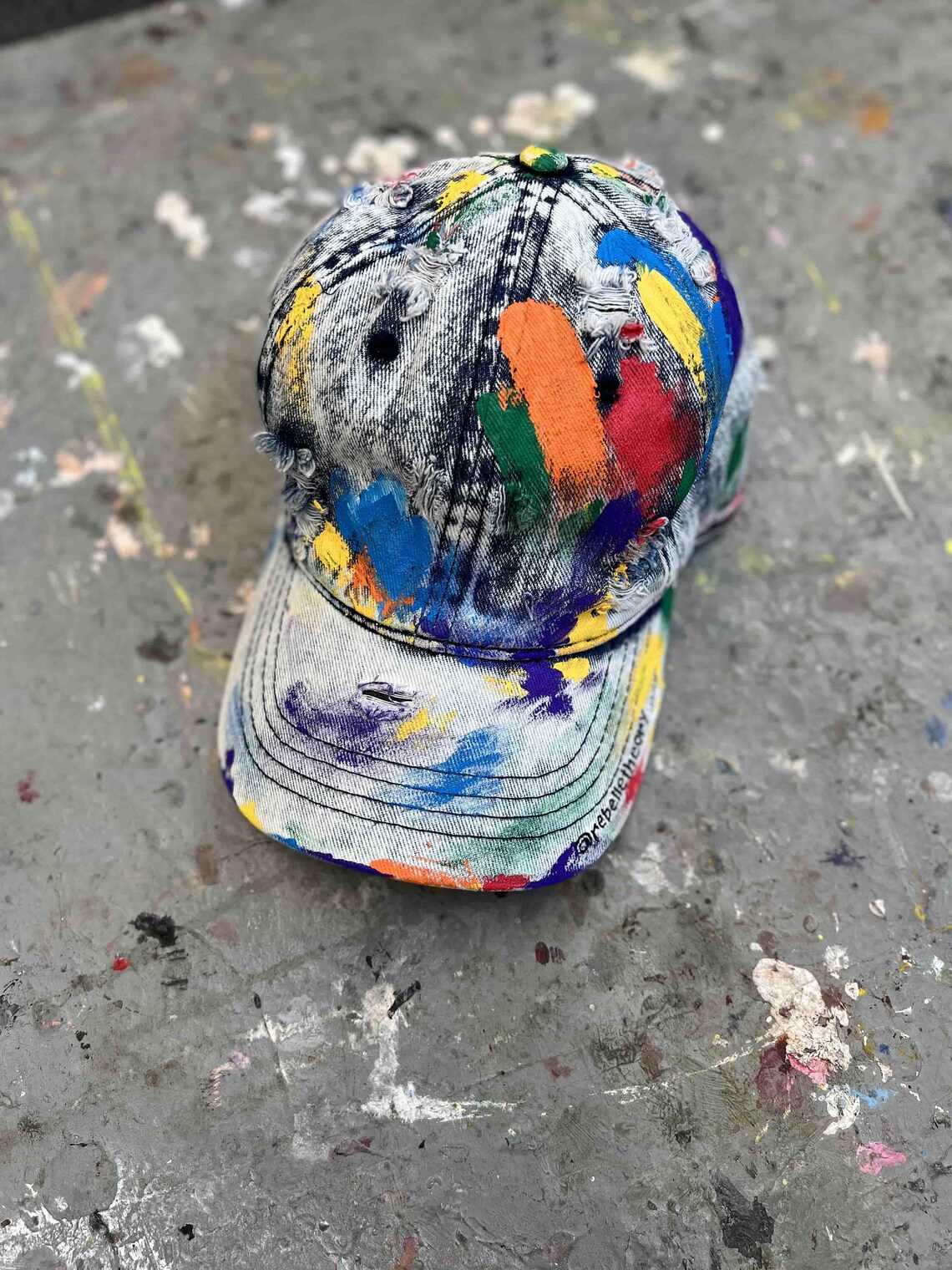 Pride | Hand Painted Pride Baseball Cap- Custom Rainbow Trucker Cap - Unisex Caps -artistic Caps ...
