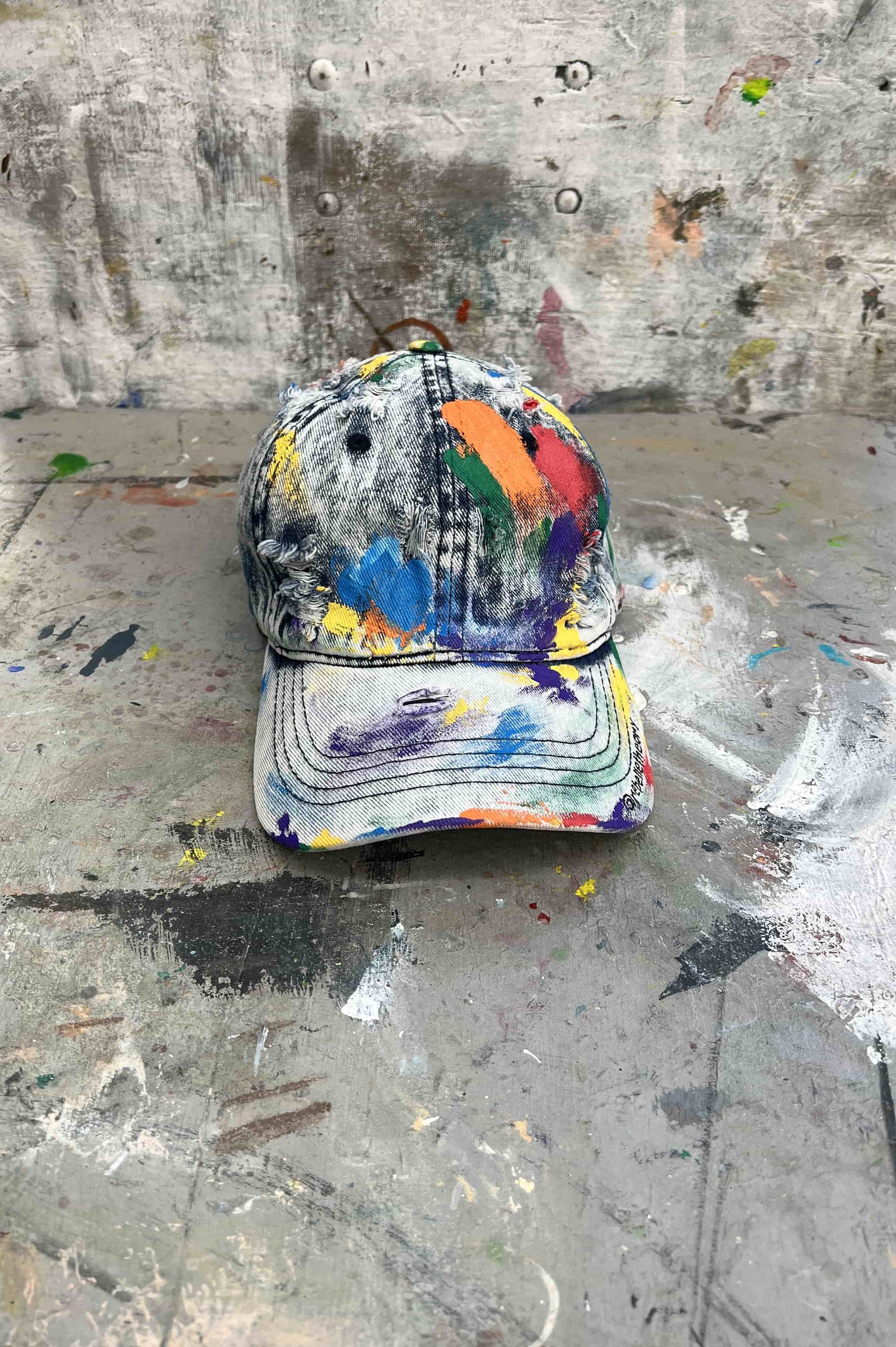Pride | Hand Painted Pride Baseball Cap- Custom Rainbow Trucker Cap ...
