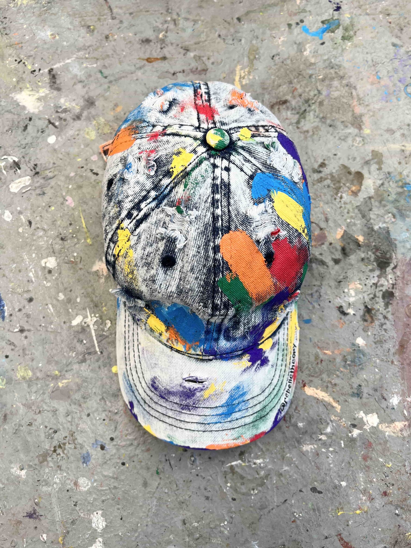 Pride | Hand Painted Pride Baseball Cap- Custom Rainbow Trucker Cap ...