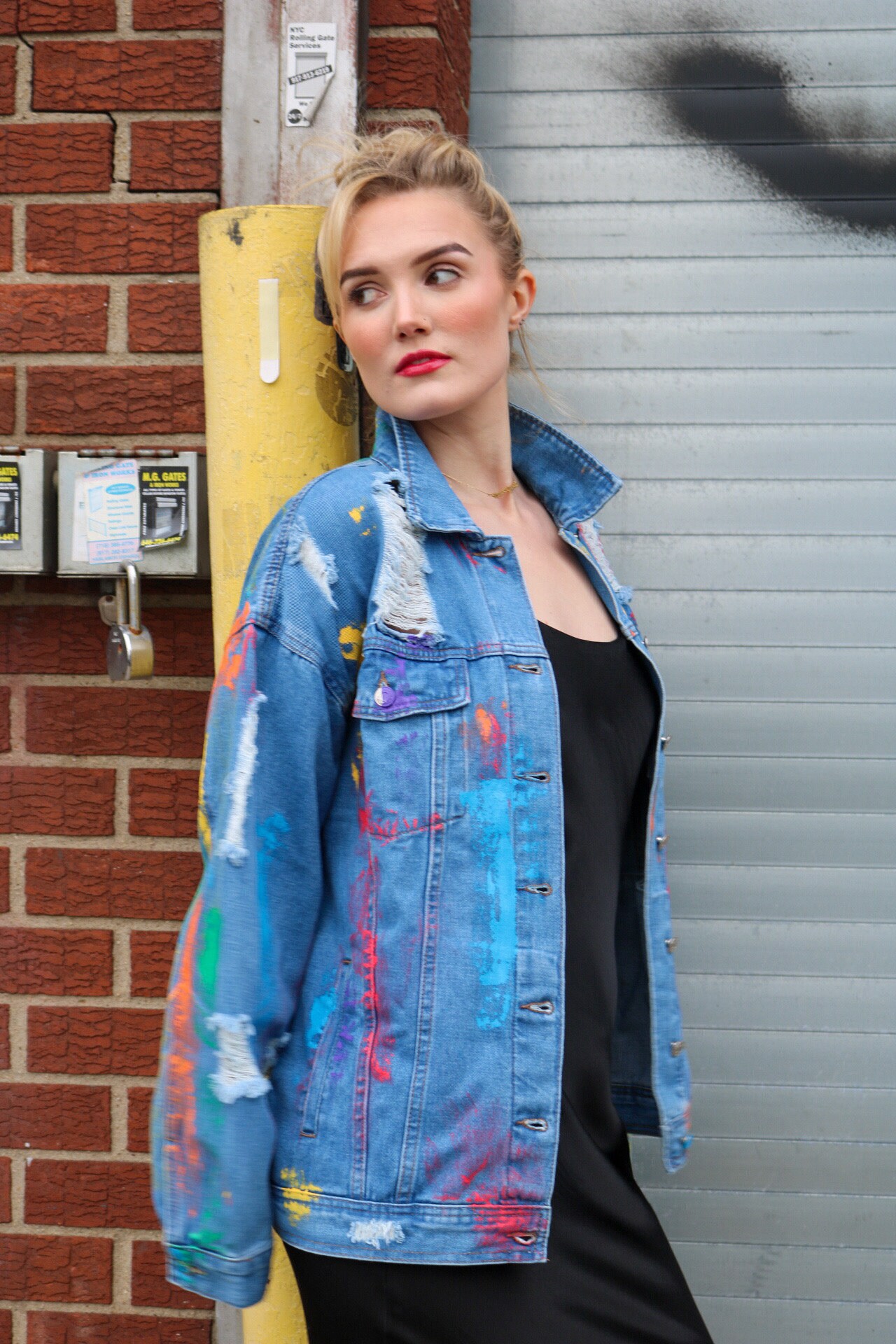 Pride Hand Painted Jacket | Gay Jackets| Rainbow Jackets | Lgbtq+ ...