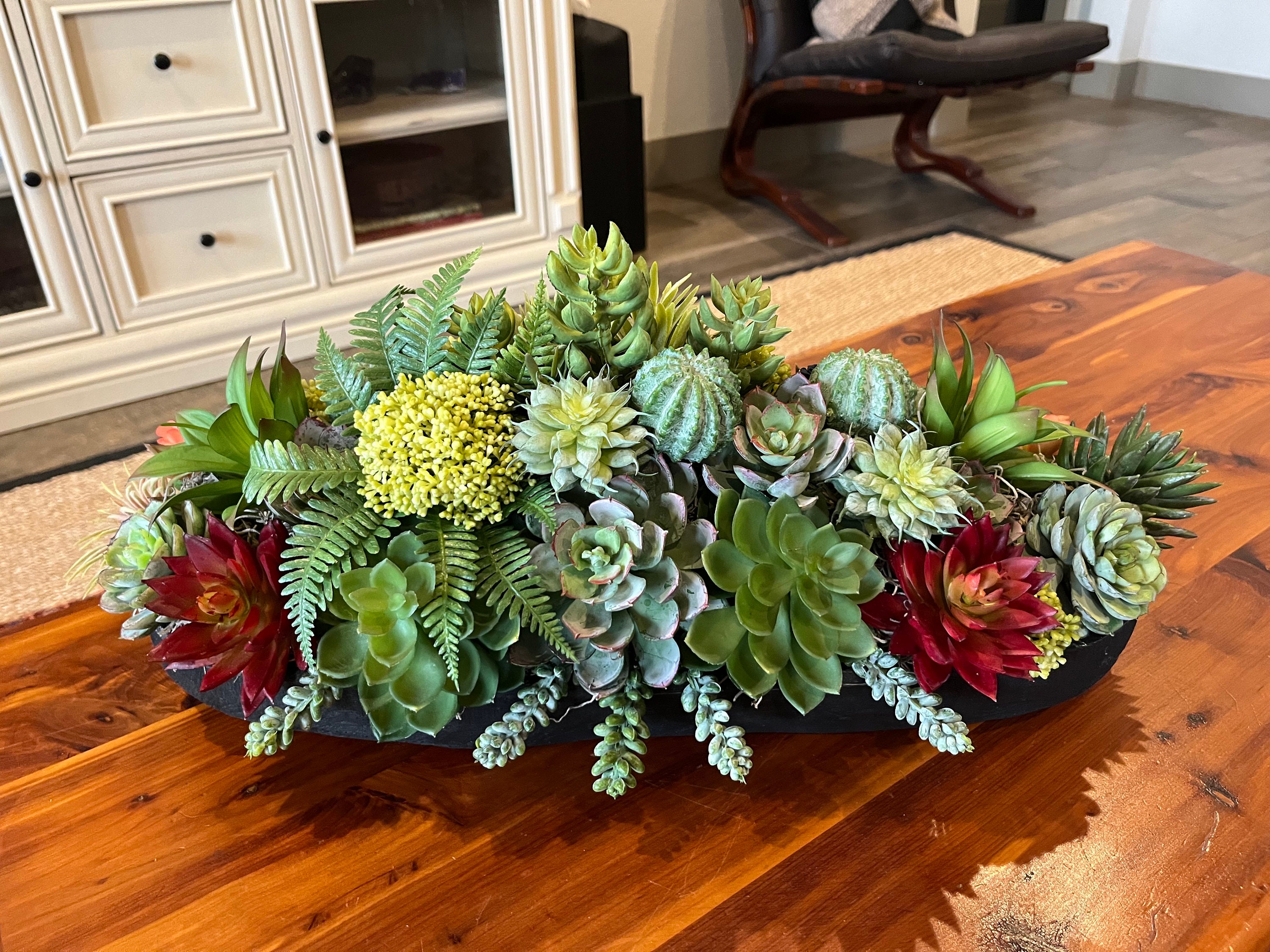 Succulent Arrangement Faux Succulents Artificial Succulent - Etsy
