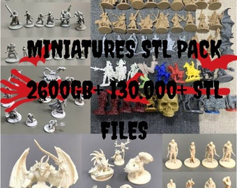 Stl Pack Miniatures - Etsy
