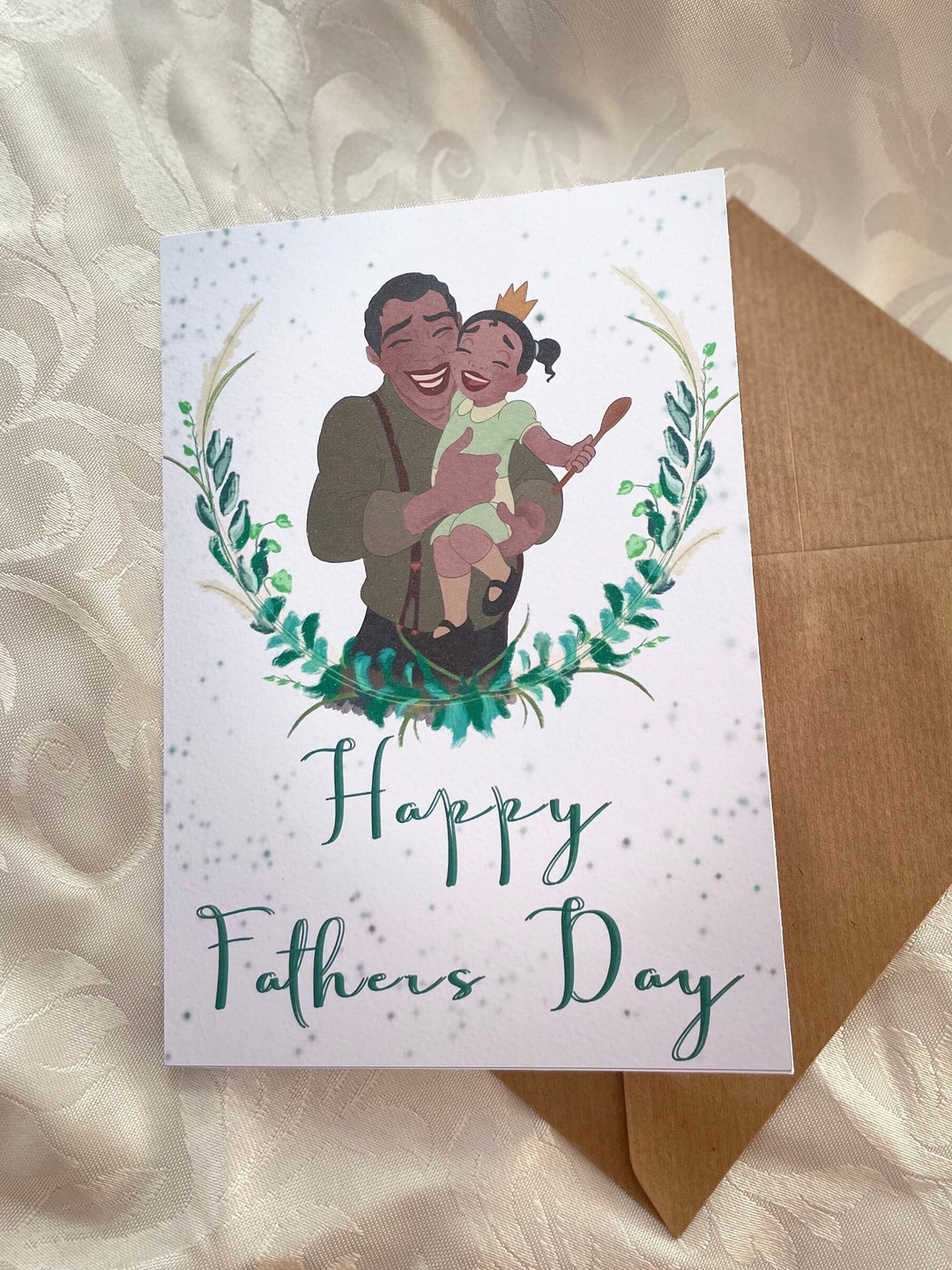 Tiana Inspired Fathers Day Card - Etsy