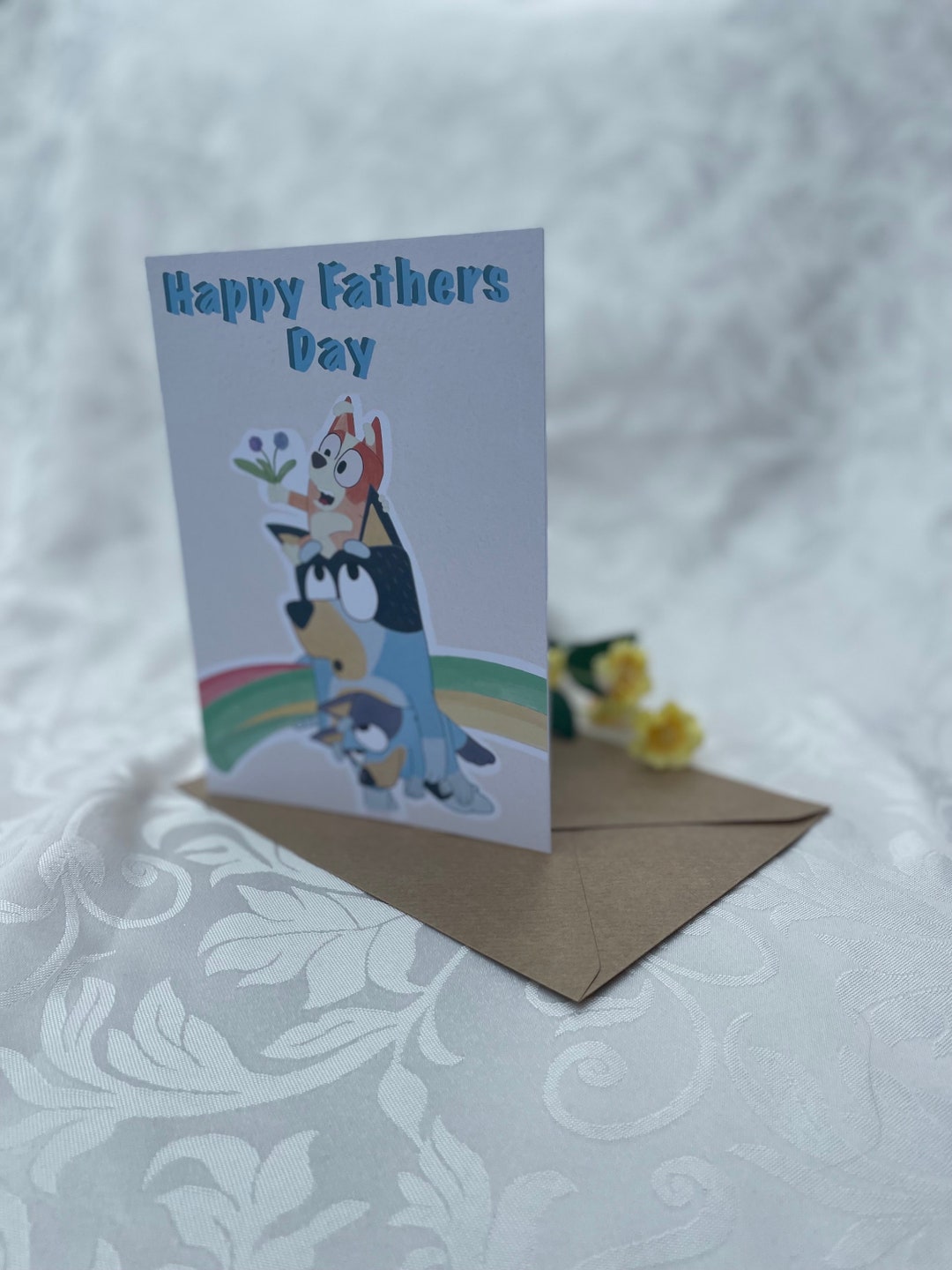 Bluey Inspired Fathers Day Card/birthday - Etsy Canada