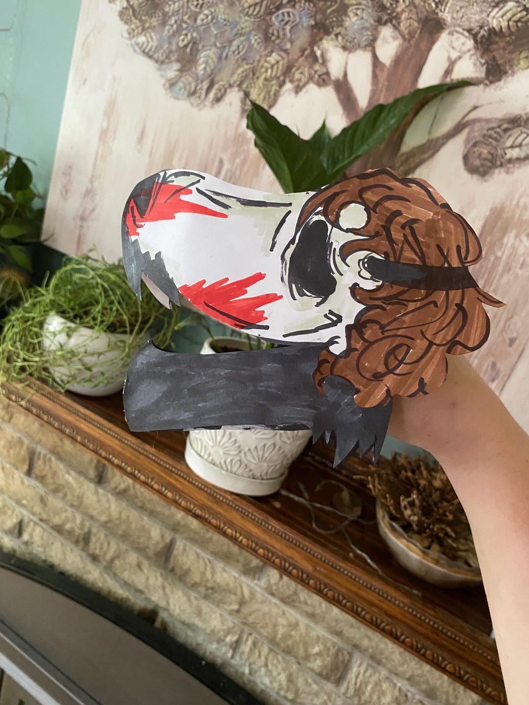 Ghostface/billy Loomis Dragon Puppet - Etsy
