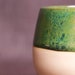 Double Espresso Cup in Dark Green Handmade White Stoneware - Etsy