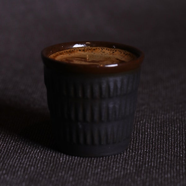 Brown Ceramic Cup - Etsy
