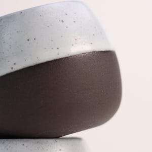 Black and White Stoneware Ceramic Small Single Espresso Shot Cup ...
