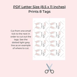 DIGITAL Easter Gift Tags Bunny Basket Label Party Favor Tag Kids ...