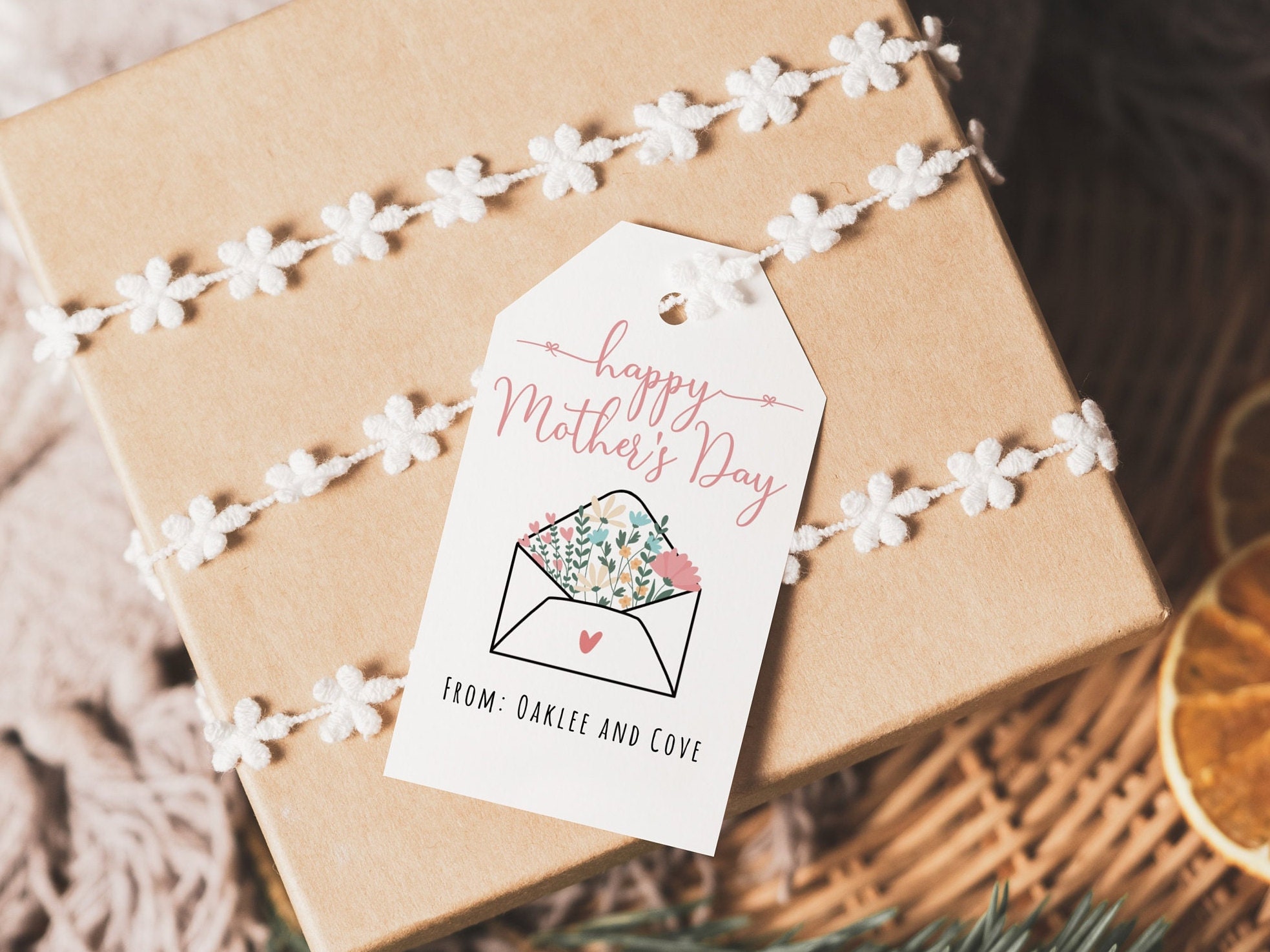 DIGITAL Mother's Day Gift Tags Present for Mother Tag to Attach Label ...