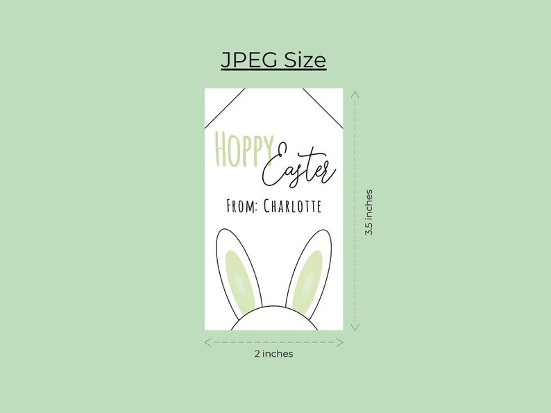 DIGITAL Easter Gift Tags Bunny Basket Label Party Favor Tag Kids ...