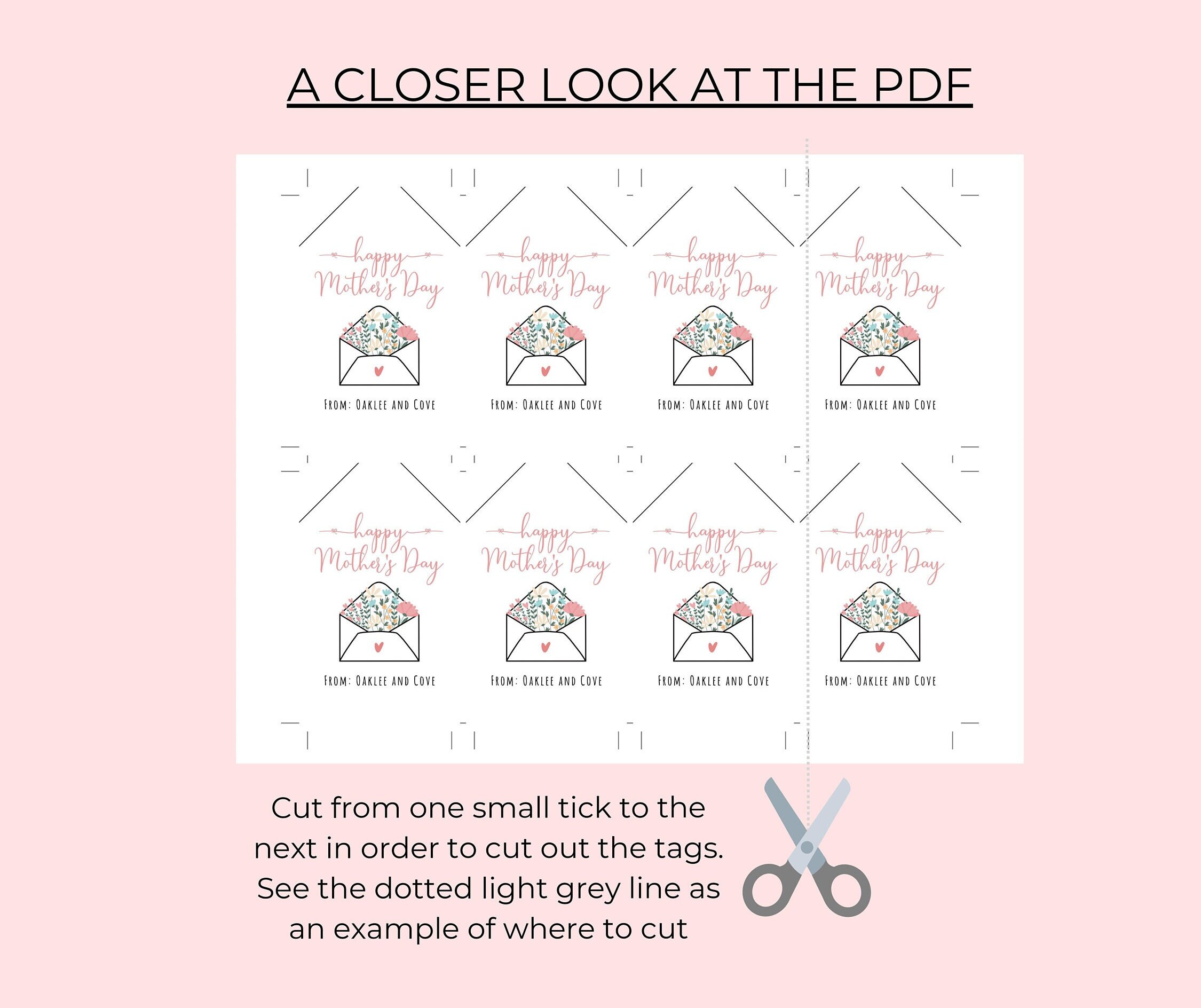 DIGITAL Mother's Day Gift Tags Present for Mother Tag to Attach Label ...