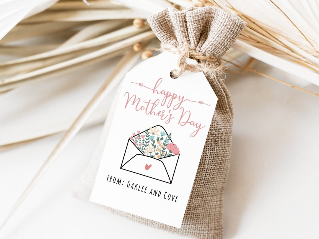 DIGITAL Mother's Day Gift Tags Present for Mother Tag to Attach Label ...