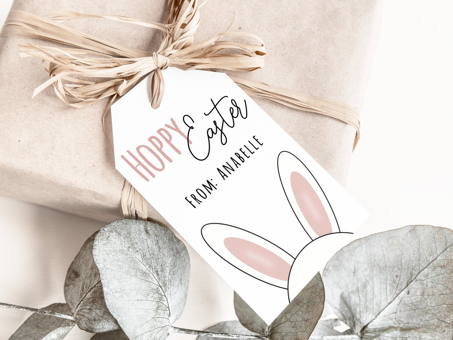 DIGITAL Easter Gift Tags Bunny Basket Label Party Favor Tag Kids ...