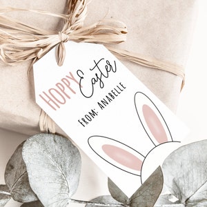 DIGITAL Easter Gift Tags Bunny Basket Label Party Favor Tag Kids ...