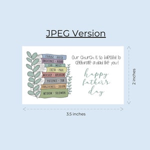 DIGITAL Church Happy Father's Day Gift Tag, Present for Dad on Fathers ...