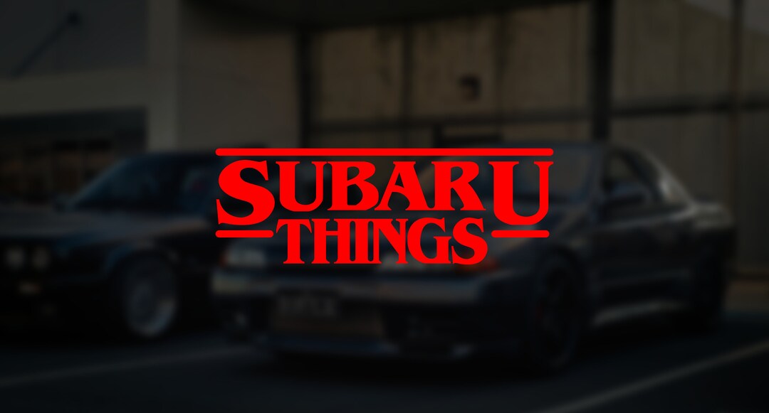 Subaru Things Sticker, Car Window, Water Bottle, Die Cut, Waterproof ...