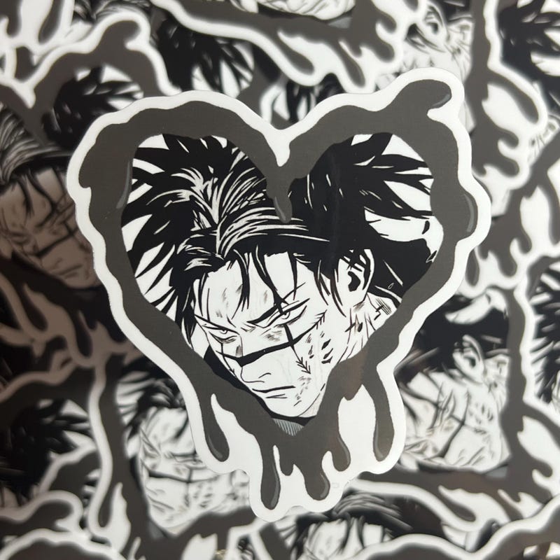 Jjk Heart Sticker - Etsy