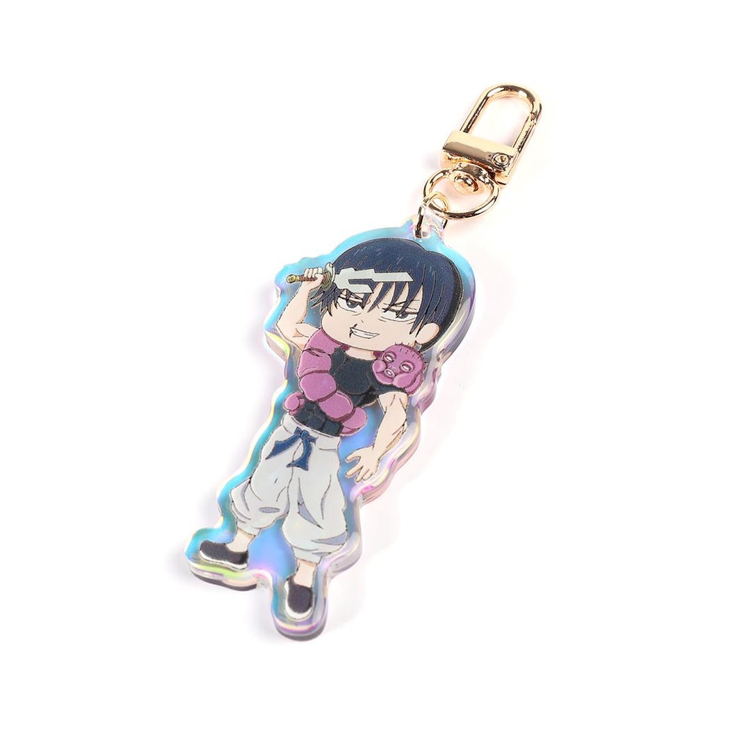 Toji Jujutsu Kaisen Keychain Epoxy Acrylic Keychains / Rainbow Finish ...