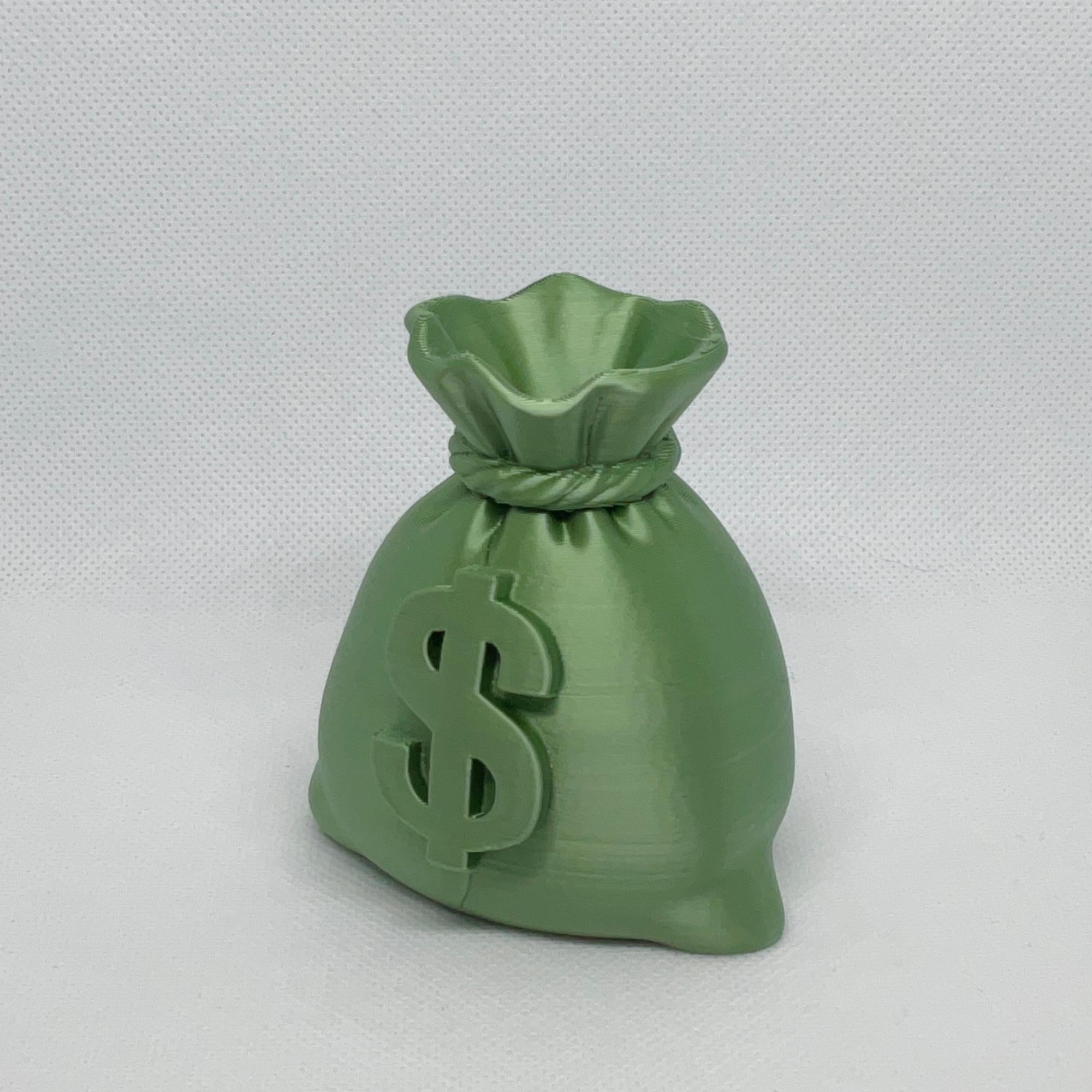 3D Printed Money Bag Statue | Modern Desk Decor | Minimalist Home ...