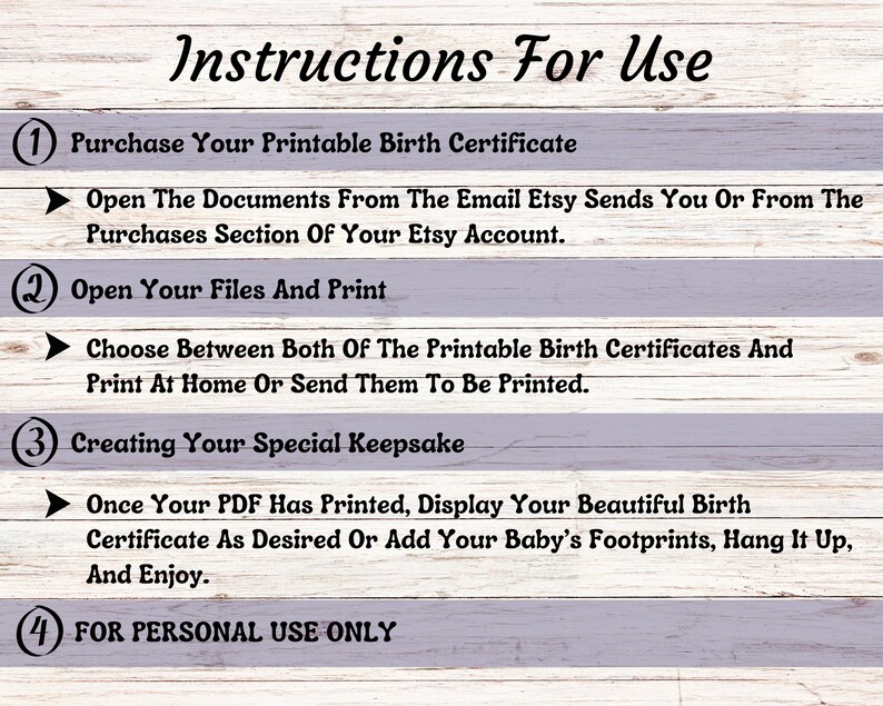 Strawberry Home Birth Certificate, Baby Announcement Sign, Welcome Baby ...
