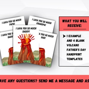 Father's Day Handprint Craft, DIY Gift for Dad From Kids, Keepsake for ...