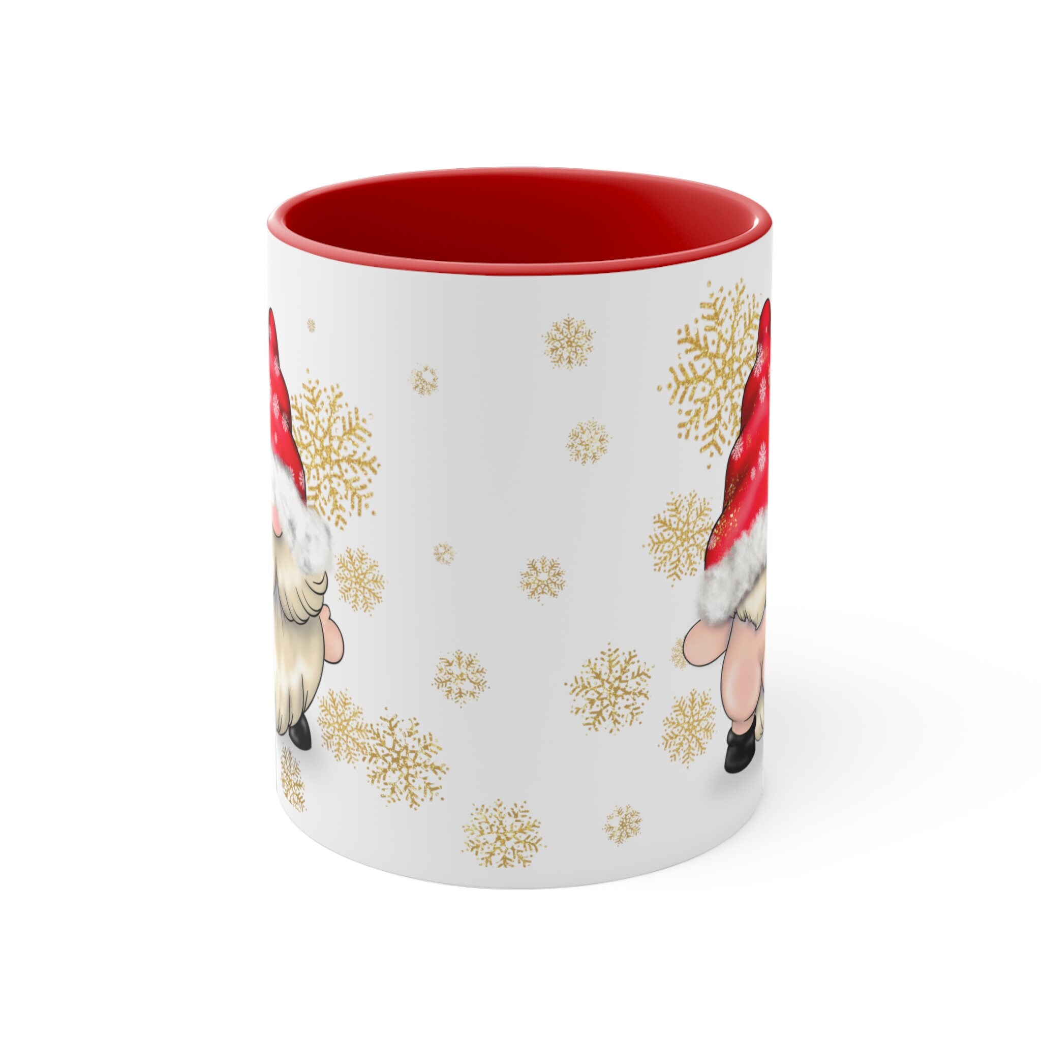 Christmas Cheeky Bum Santa Gnome Accent Coffee Mug 11oz - Etsy