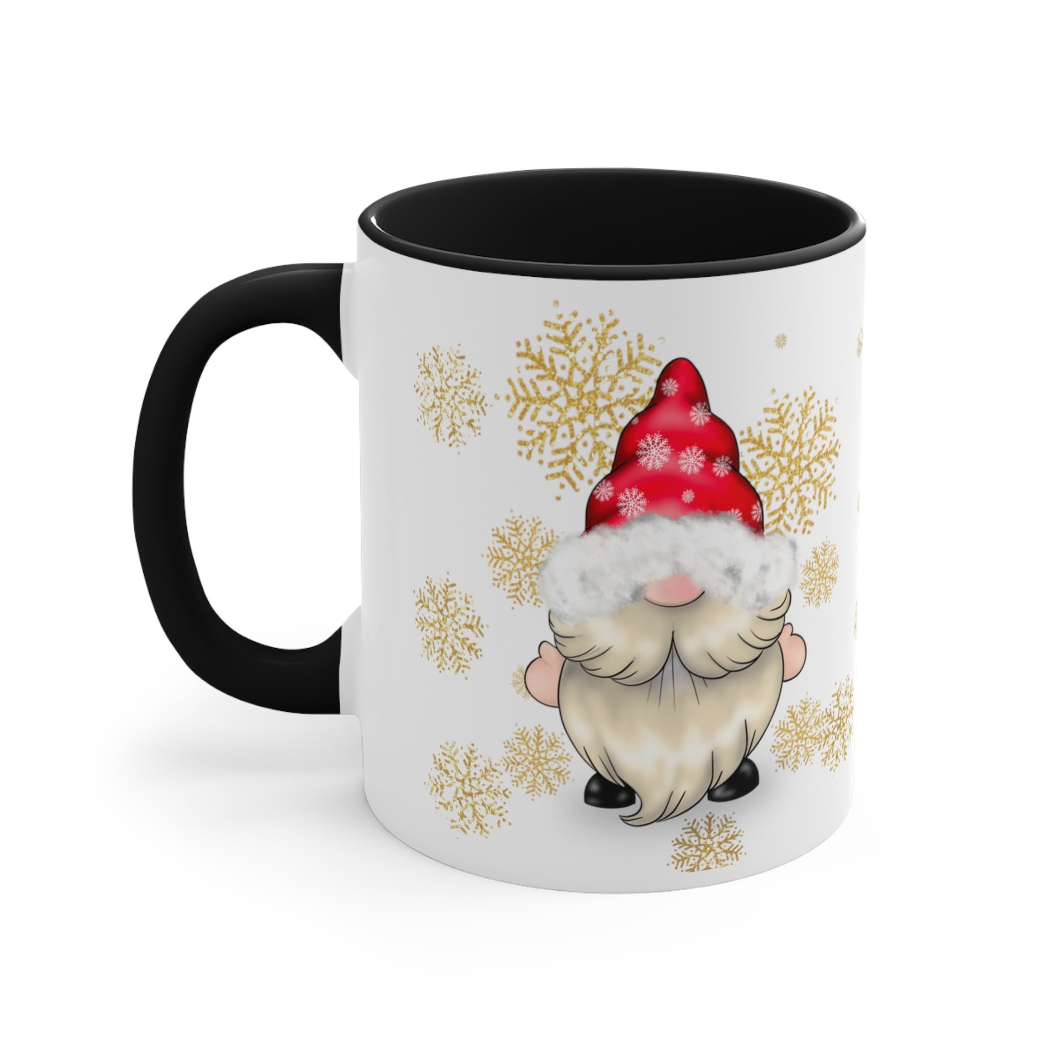 Christmas Cheeky Bum Santa Gnome Accent Coffee Mug 11oz - Etsy