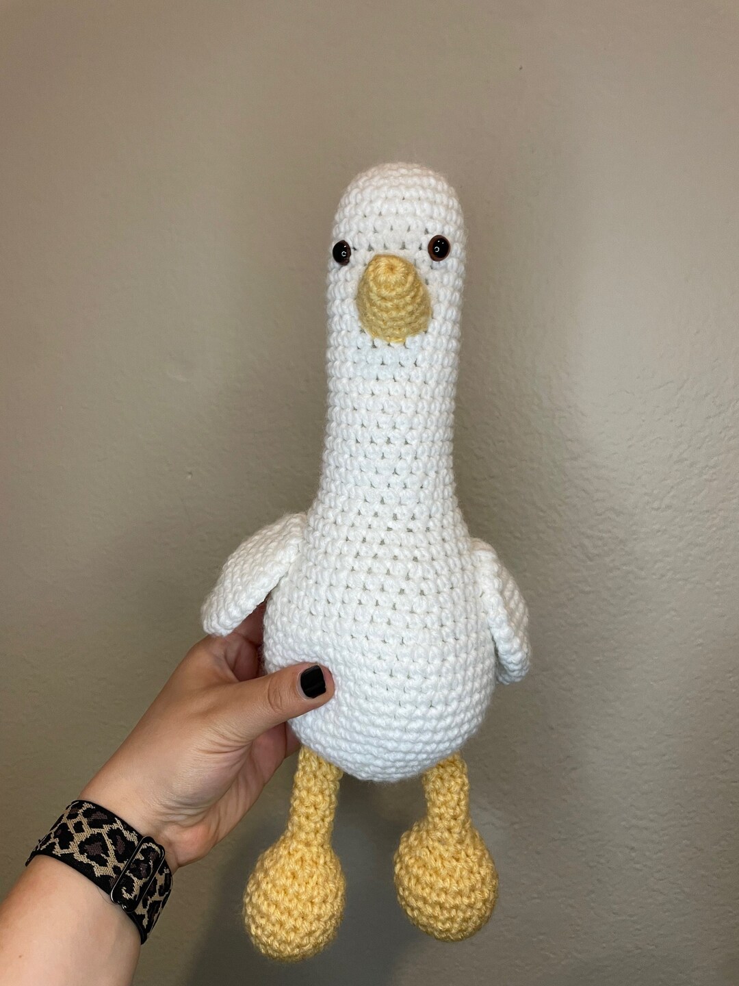 Floppy Crochet White Duck - Etsy