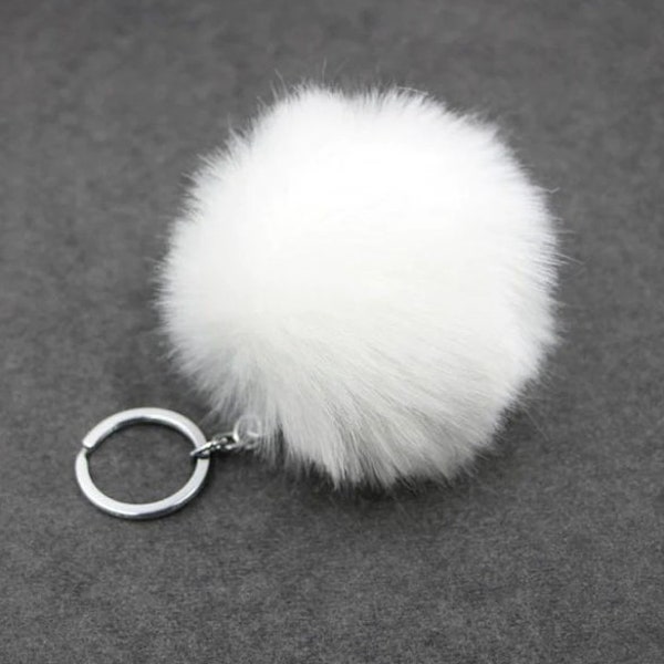 Fur Ball Keychain - Etsy