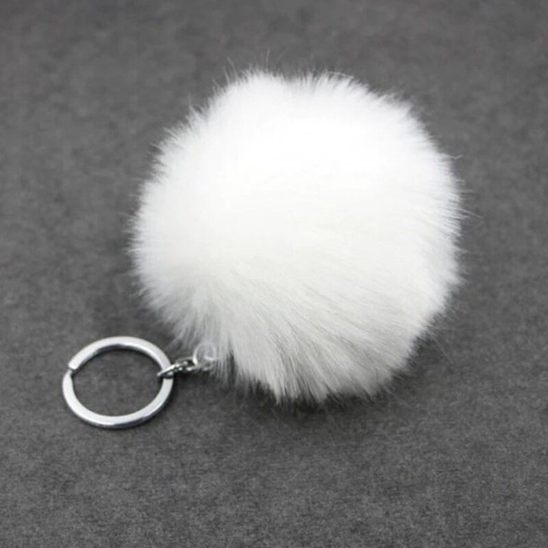 Fur Ball Keychain - Etsy