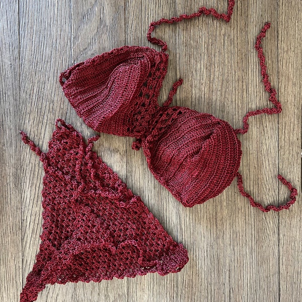 Knitted Bikini - Etsy