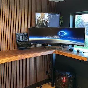 Live Edge Walnut Corner Desk. - Etsy